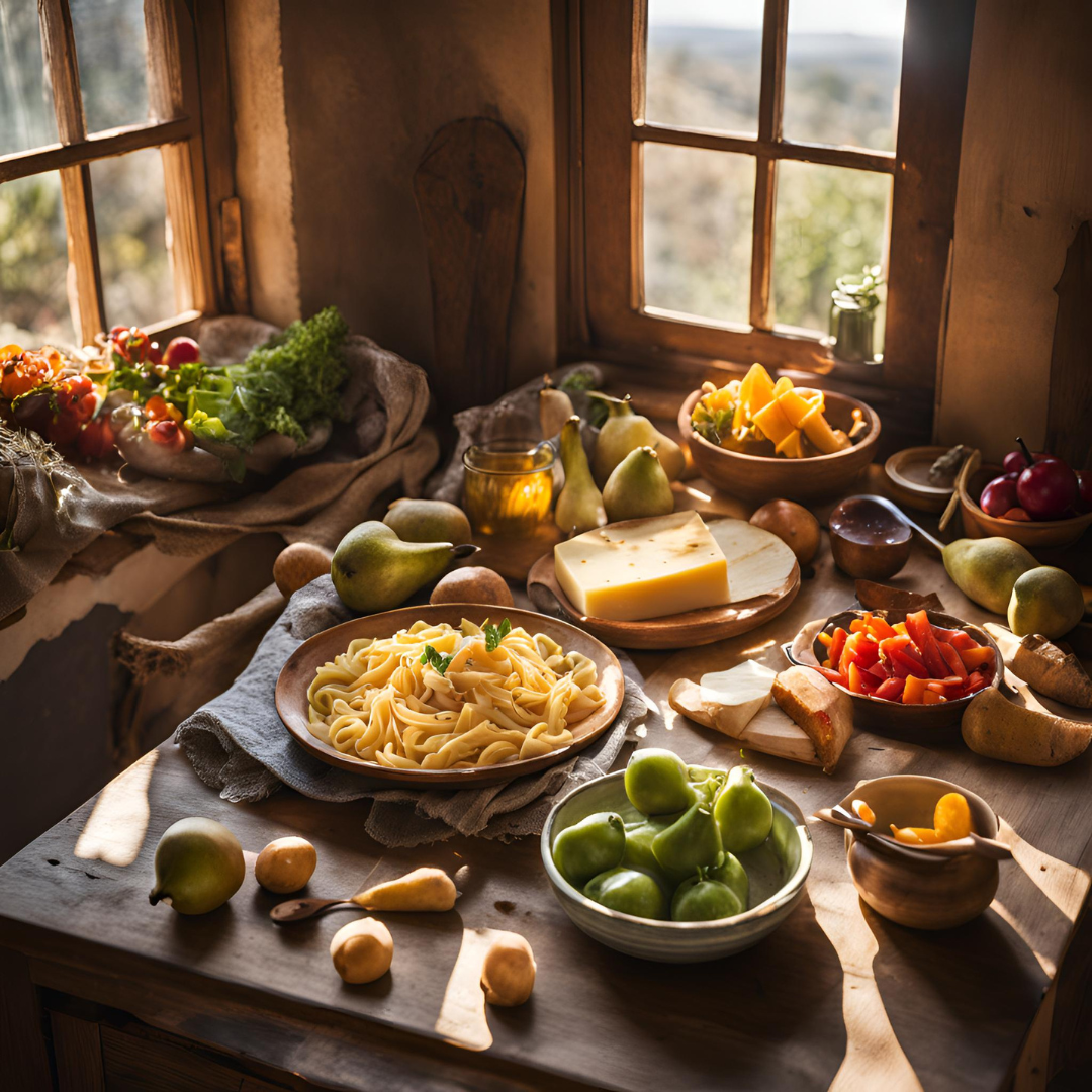 Fagotti de Queso y Pera con Vegetales Crujientes - Bindi Ibérica